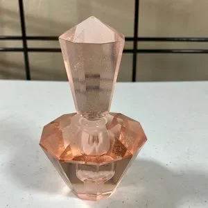 Unbranded | Accents | Vintage Pink Glass Octagon Perfume Bottle With ...